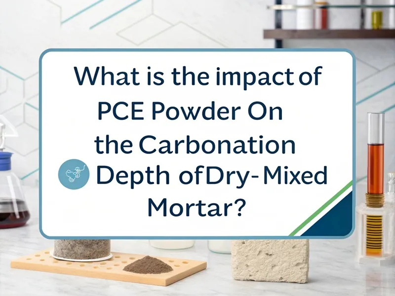 What is the impact of PCE powder on the carbonation depth of dry mixed ...