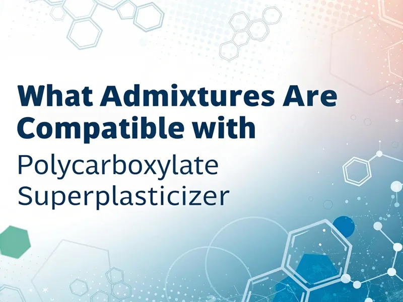 What admixtures are compatible with polycarboxylate superplasticizer