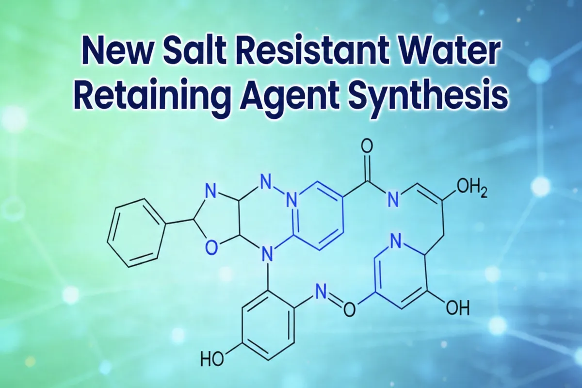 New Salt Resistant Water Retaining Agent Synthesis